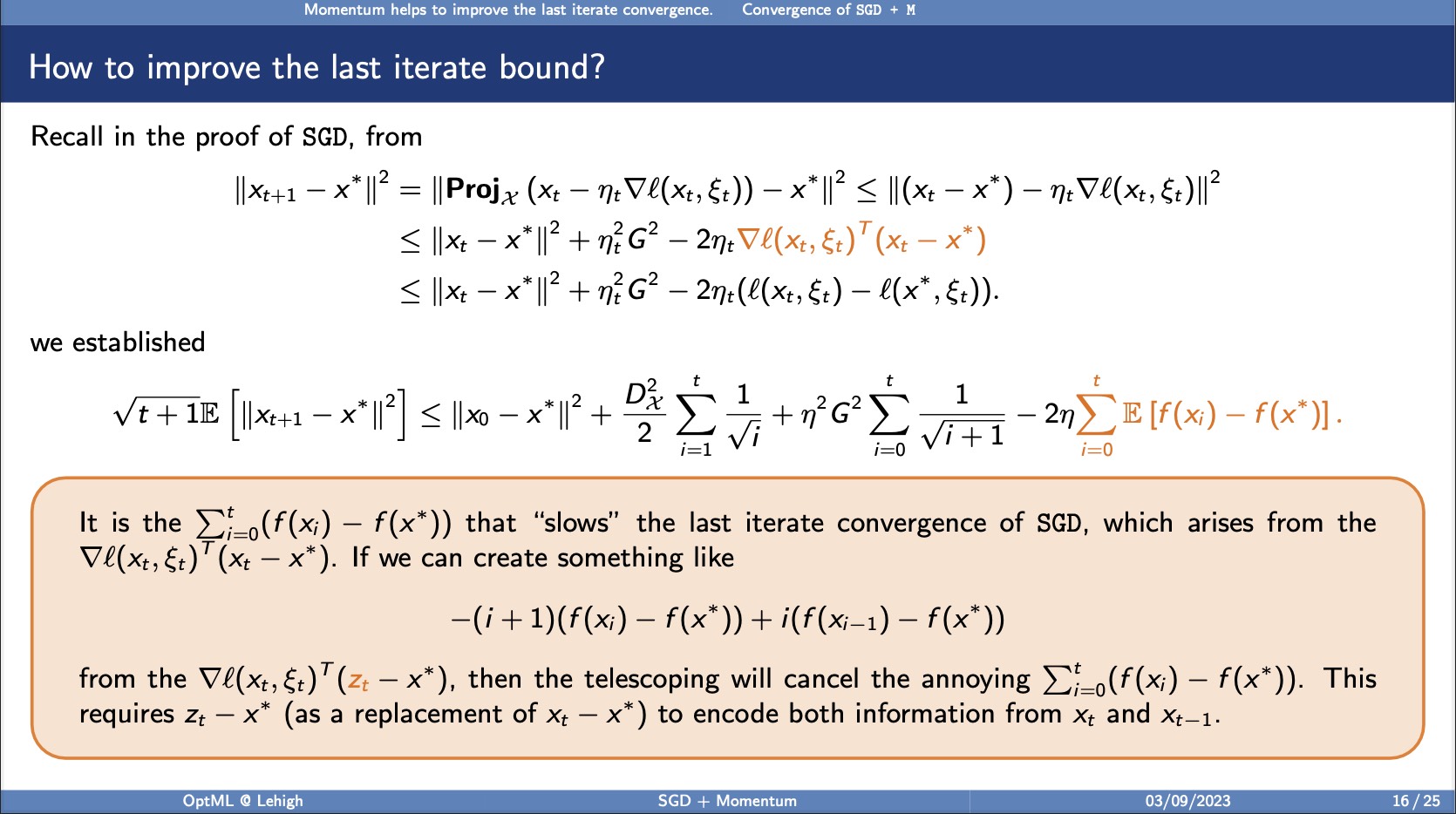 Momentum - Last Iterate Convergence and Variance Reduction | Dai, Yutong/ 戴宇童